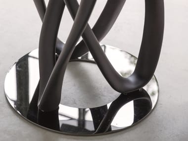 INFINITY | Round table Round solid wood table and crystal top By Porada ...