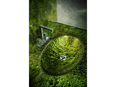 INTEGRATED SINKS Washbasin By Vetrocolor