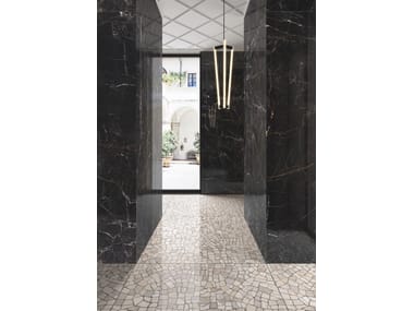 Pavimento/rivestimento in gres porcellanato effetto marmo INTERNO4 PALLADIANA DARK Collezione ...