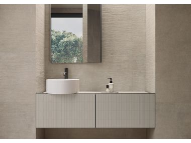 CONCRETE LAND Porcelain stoneware wall/floor tiles with concrete effect ...