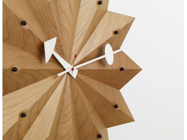 VITRA - FAN CLOCK Wall-mounted wooden clock By In Stock
