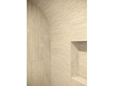 I TRAVERTINI DECORO RILEVO 3D Porcelain stoneware 3D Wall Cladding with ...