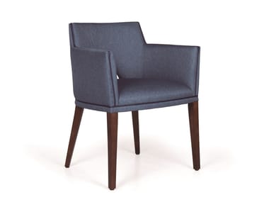 Silla tapizada de tela con brazos JASPER MAPLE By Fenabel