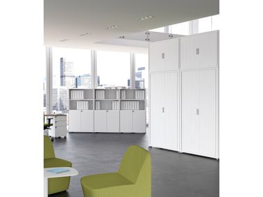 Tall plate office storage unit with hinged doors JOINT | Tall office ...