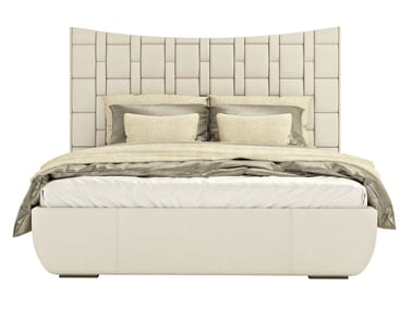 JUBILEE L Leather king size bed with upholstered headboard By Capital ...