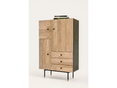 JUGEND | Highboard Wood veneer highboard with drawers By Woodman ...