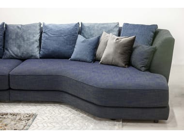 Sectional fabric sofa JUSTINE By GRAFU