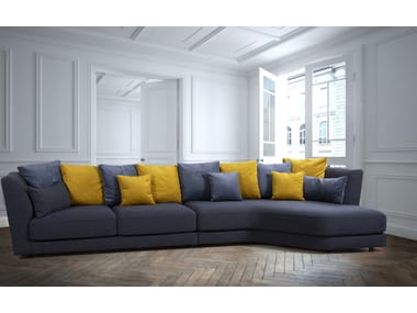 Sectional fabric sofa JUSTINE By GRAFU