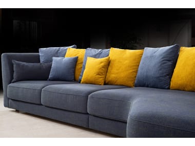 Sectional fabric sofa JUSTINE By GRAFU