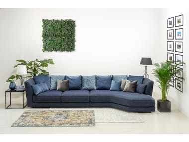Sectional fabric sofa JUSTINE By GRAFU