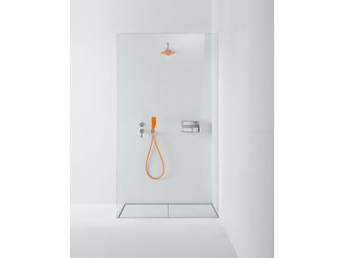 KAA Wall-mounted round rubber overhead shower By Agape | design Giulio ...