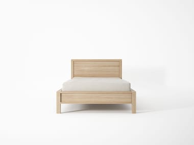 SOLID Lit simple en bois By KARPENTER | design Hugues Revuelta