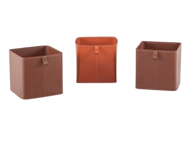 KASPAR | Tanned leather storage box Kaspar Collection By Tonin Casa ...