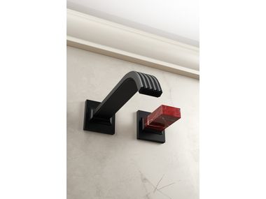 KEA 3 hole wall-mounted brass washbasin tap By Rubinetterie Treemme ...