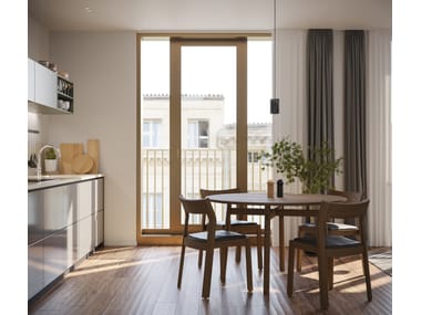 KIGUMI Round walnut table By Case | design Nazanin Kamali