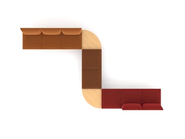 KIIK Modular bench seating By Arper