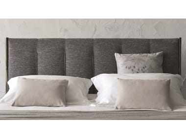 KOI Fabric double bed with high headboard By Flou