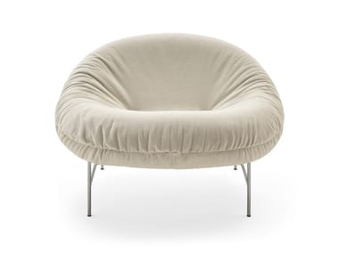 PERRON BUN Living fabric armchair By Knoll
