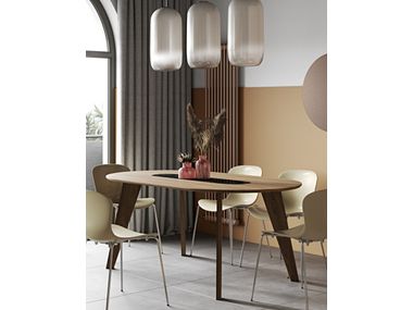 Tavolo ovale in MDF LAGO By TemaHome