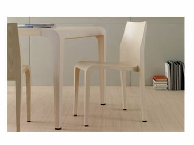LALEGGERA CHAIR - 301 Stackable wooden chair By Alias | design Riccardo ...
