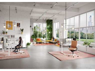 LAMIGA Office chair with armrests with 5-Spoke base By König Neurath