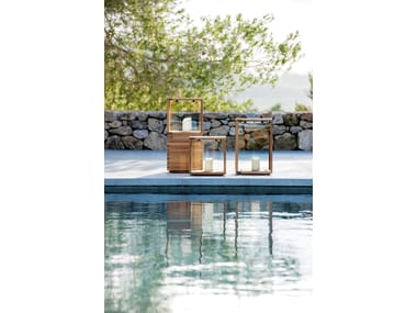 LANTERN Lanterna in teak By TRIBÙ