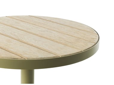 LAREN Round teak garden table By Ethimo