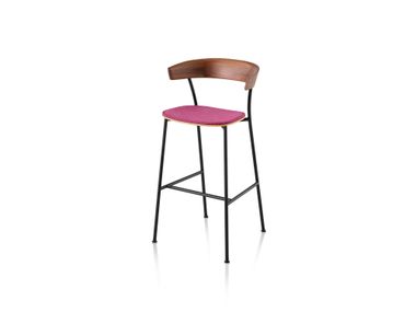 LEEWAY Wooden stool with integrated cushion By Herman Miller | design ...