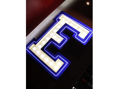 Light letter LETTER E By Delightfull