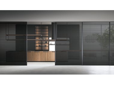 LEVANTE Sliding aluminium movable wall By ADL | design Massimo Luca