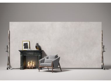 LEVEL CONCRETE Porcelain stoneware kitchen worktop with concrete effect ...