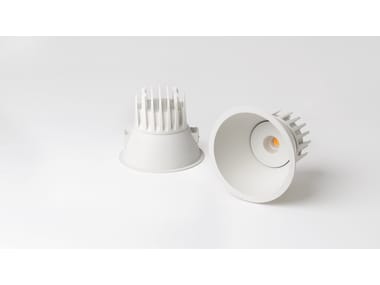 LEX MINI Recessed LED round aluminium spotlight By Arkoslight | design Rubén Saldaña