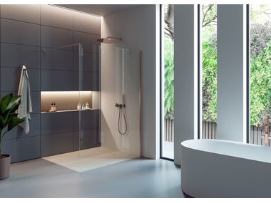 Doccia walk-in rettangolare in vetro LIBERO 3000 COLOUR UP YOUR LIFE ...