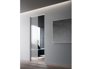 LIGHT Glass pocket sliding door By ADL