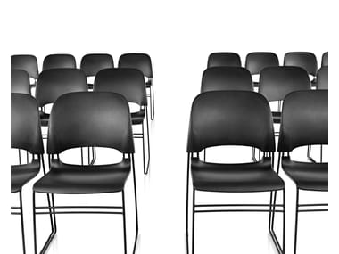 Sled base stackable chair LIMERICK By Herman Miller design Tom Newhouse