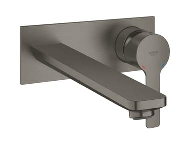 LINEARE NEW Wall-mounted washbasin mixer with plate By Grohe