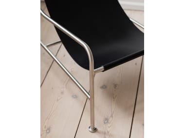 Leather lounge chair with armrests LISBOA By MOR DESIGN design Keiji ...