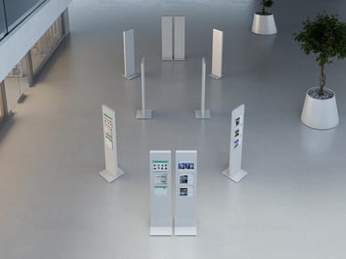 Steel screen / display unit LIT By Systemtronic design Pablo Gironés