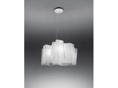 LOGICO 3X120° Blown glass pendant lamp By Artemide | design Michele De ...