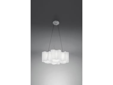 LOGICO 3X120° Blown glass pendant lamp By Artemide | design Michele De ...