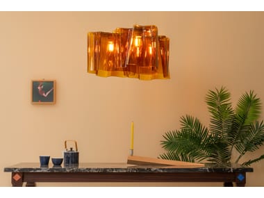 LOGICO 3X120° Blown glass pendant lamp By Artemide | design Michele De ...