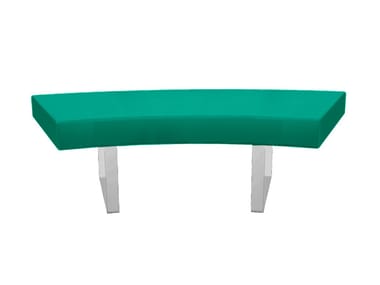 Round upholstered bench LONGWAY H By Segis design Bartoli Design