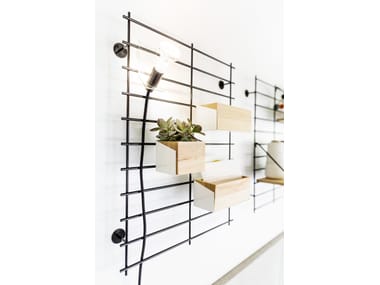 LOOPHOLES THE GRID.02 Metal storage grid By Atelier Belge