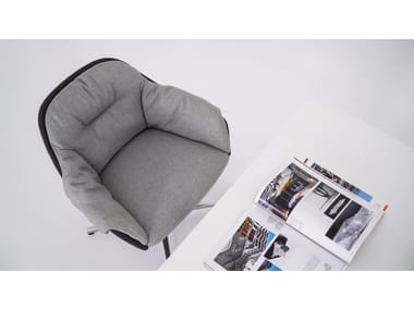 LORD Swivel fabric chair with armrests By grado design | design Wendy ...