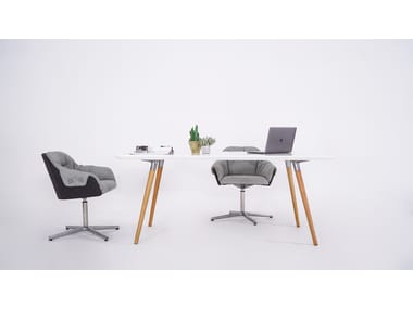 LORD Swivel fabric chair with armrests By grado design | design Wendy ...