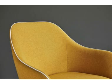 LORD Fabric chair with armrests and beech legs By grado design | design ...