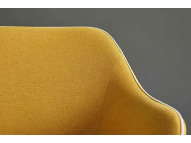 LORD Fabric chair with armrests and beech legs By grado design | design ...