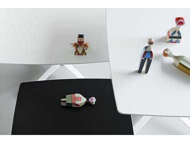 LOTO LOUNGE | Square coffee table Steel and wood coffee table By Nahu