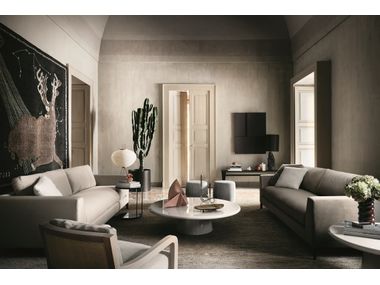 LOUIS UP With removable cover fabric sofa By Meridiani | design Andrea ...