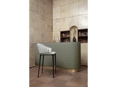 LOUISE Stool with back with footrest By OPERA CONTEMPORARY | design ...